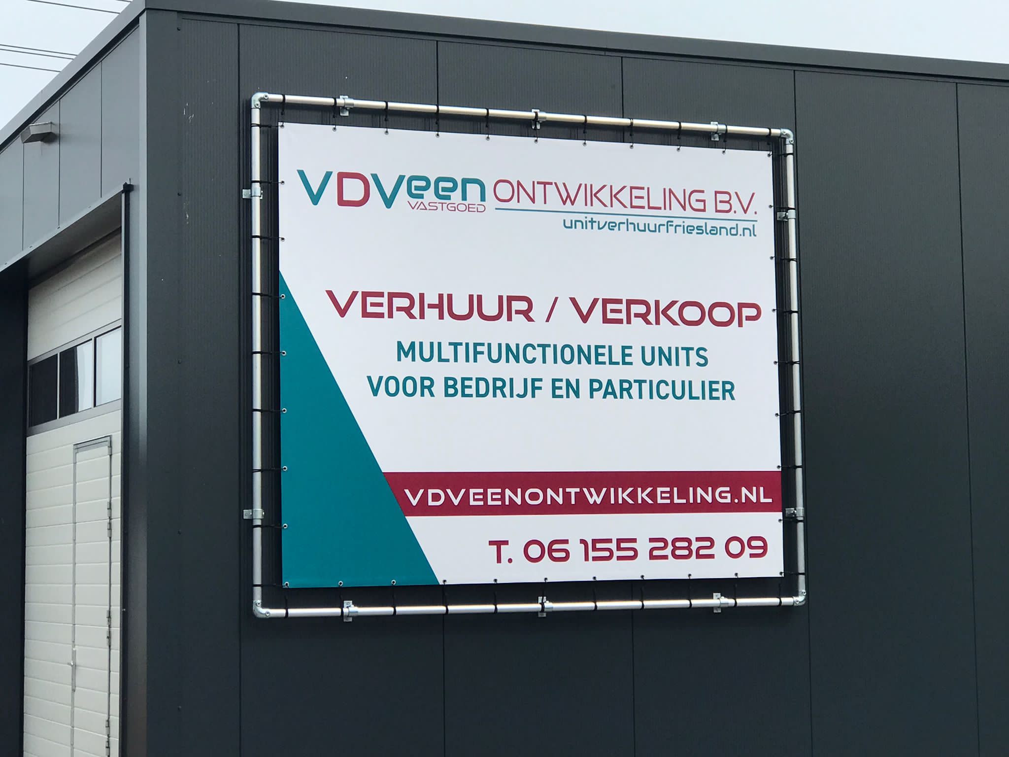 Spandoek met Frame kopen in Friesland - Kompas Reclamewerk